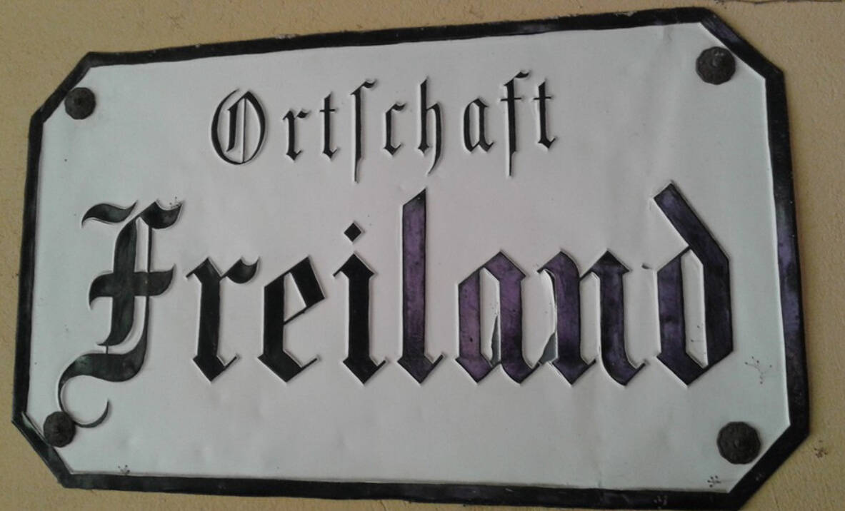 Ortschaft Freiland